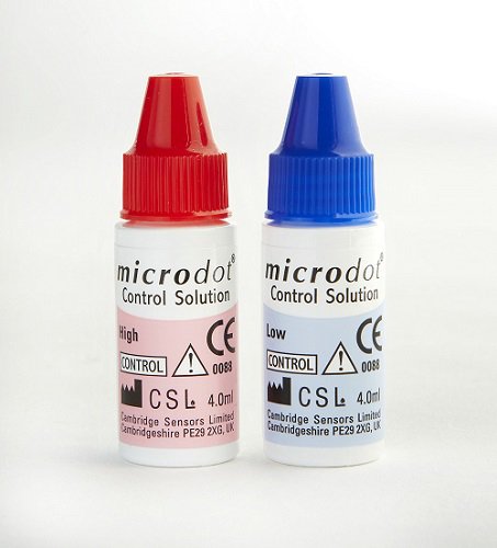 Blood Glucose Control Solution Microdot 4 mL Low / High Level – Great Smile Company