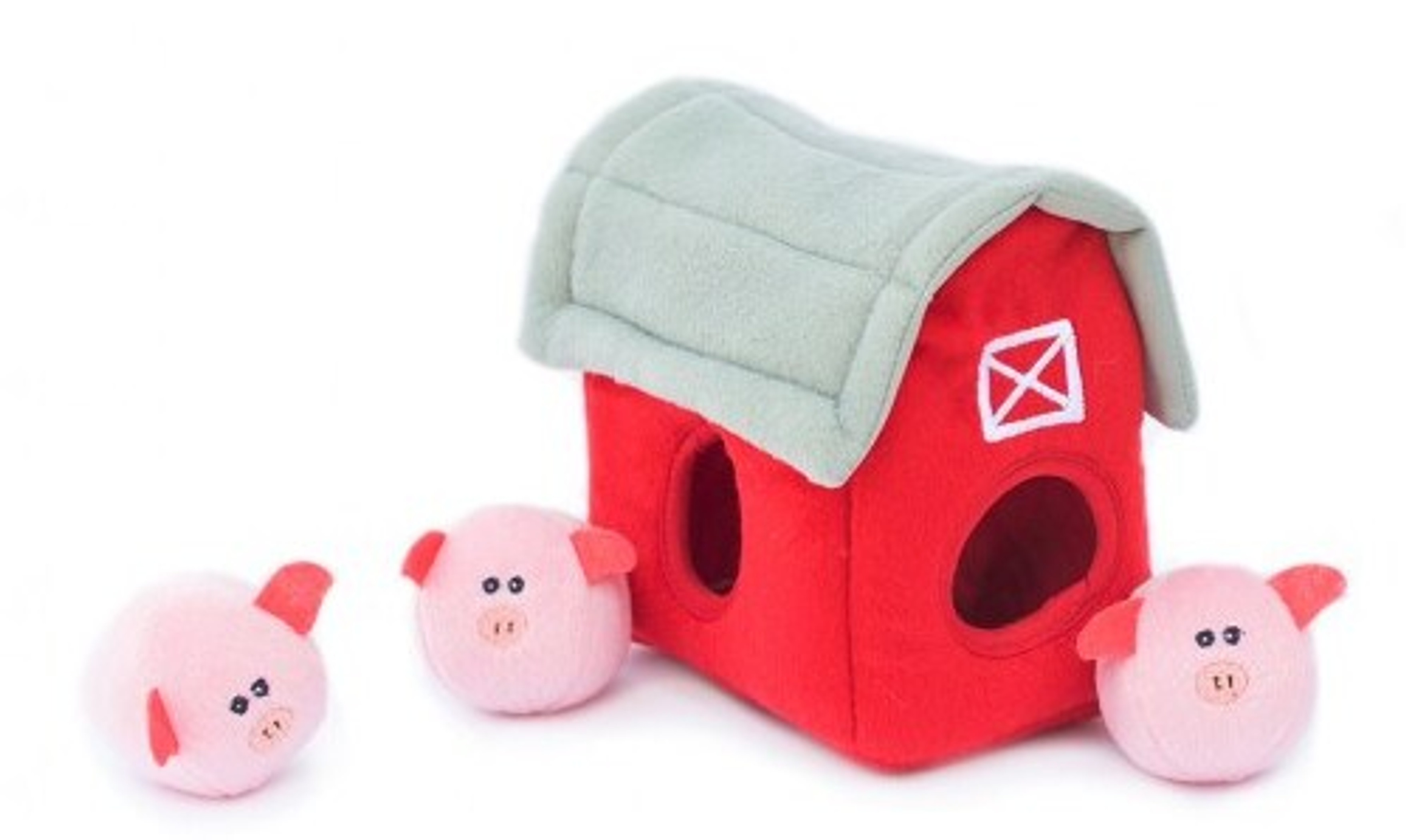 ZippyPaws Zippy Burrow Barn with Pig Bubble Babies – Great Smile Company