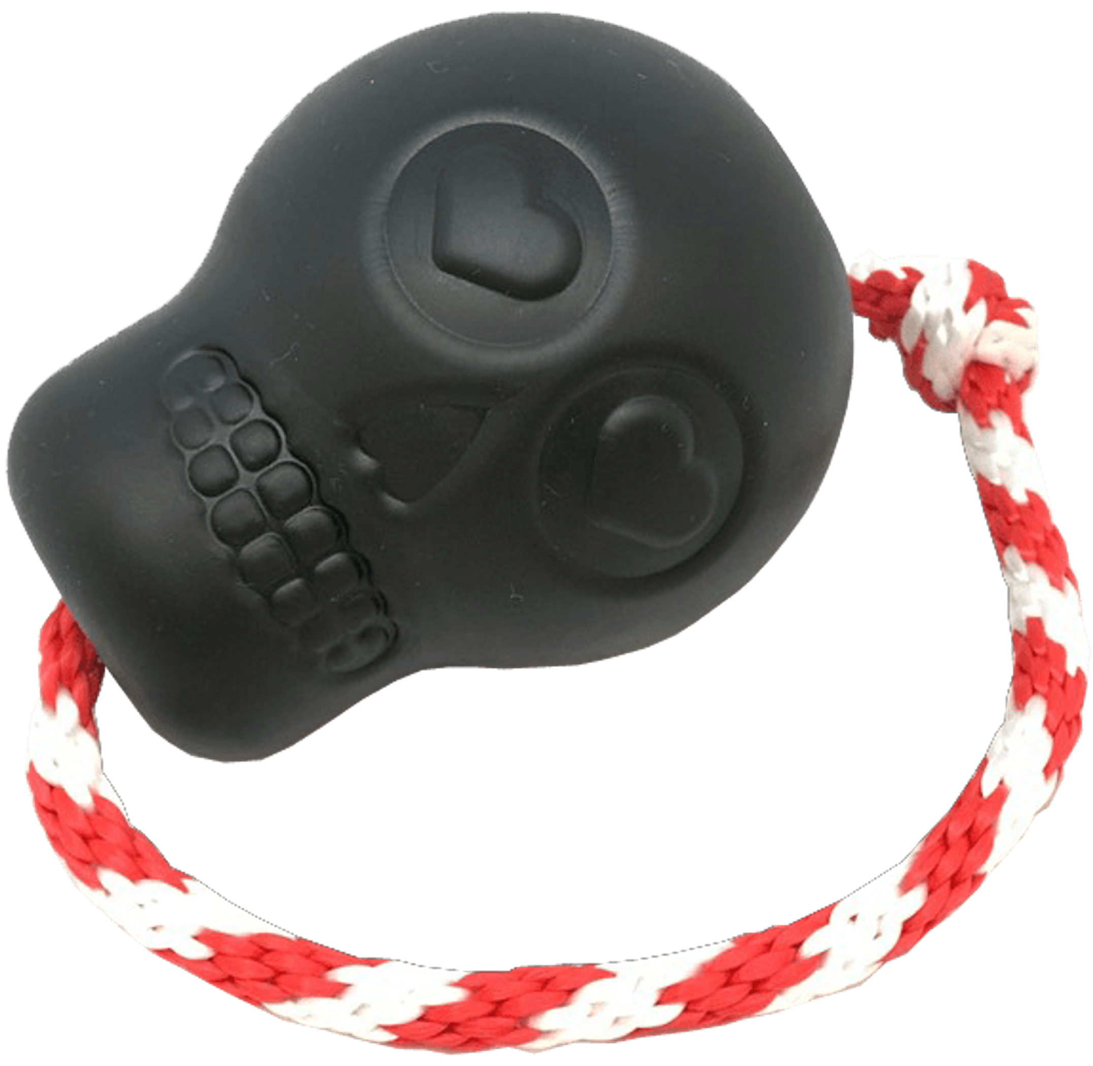 USA-K9 Skull Durable Rubber Chew Toy, Treat Dispenser, Reward Toy, Tug ...