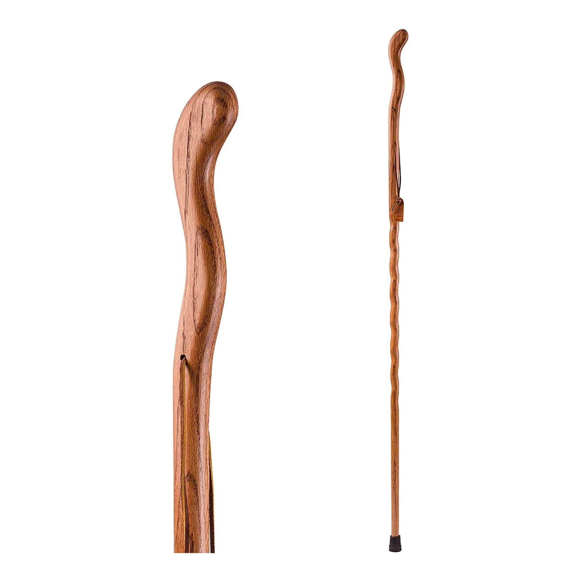 Walking Stick Brazos Twisted Fitness Walker Wood 48 Inch Height Tan ...
