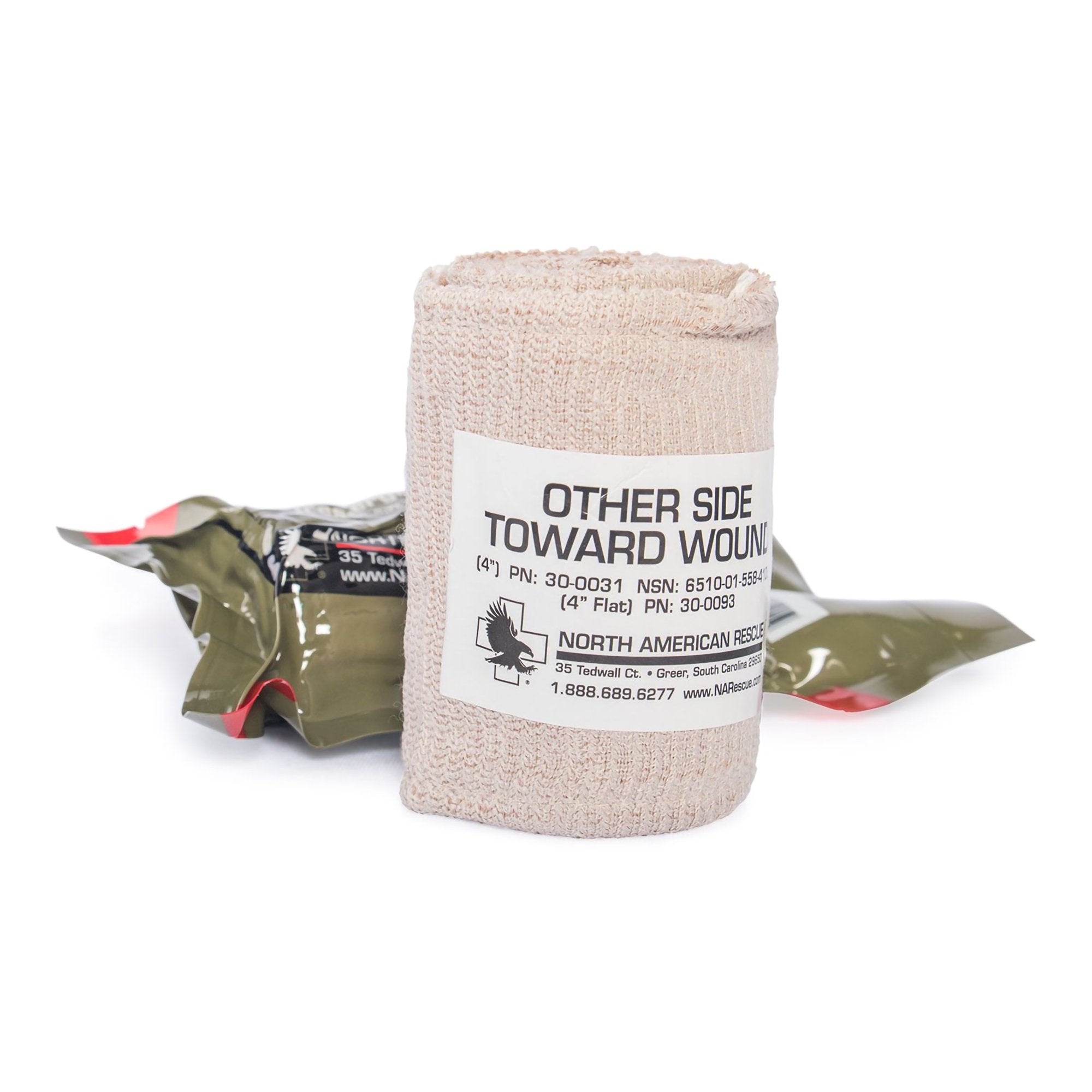 Trauma Pressure Dressing with Wrap ETD™ 4 X 70 Inch C-Clasp Closure Tan ...