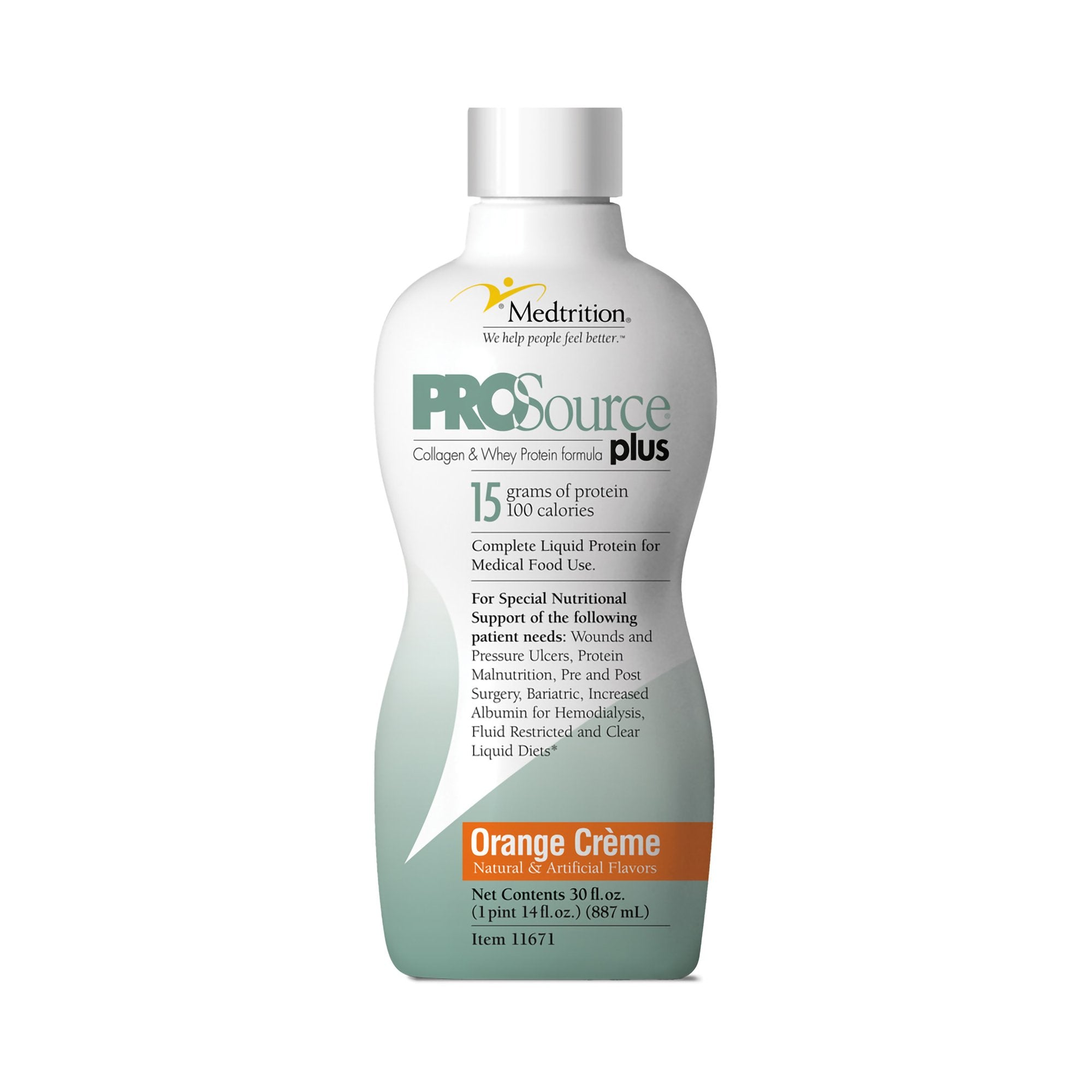 Oral Supplement ProSource Plus Orange Crème Flavor Liquid 30 oz. Bottle ...