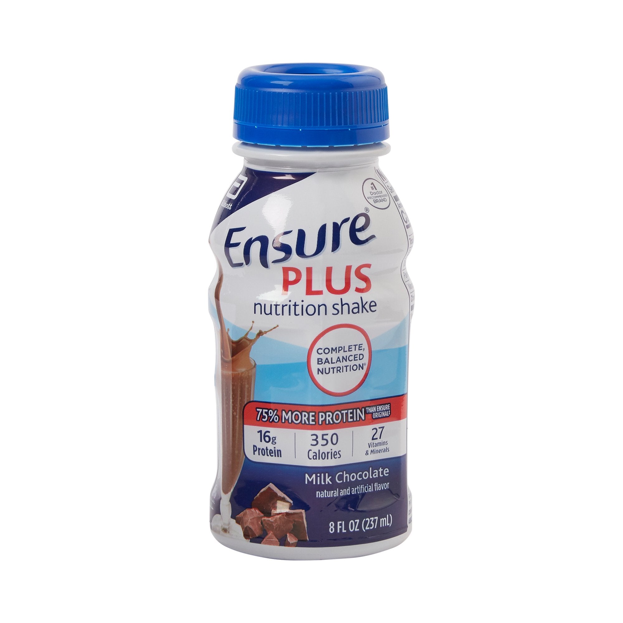 Oral Supplement Ensure Plus Nutrition Shake Milk Chocolate Flavor Liqu ...