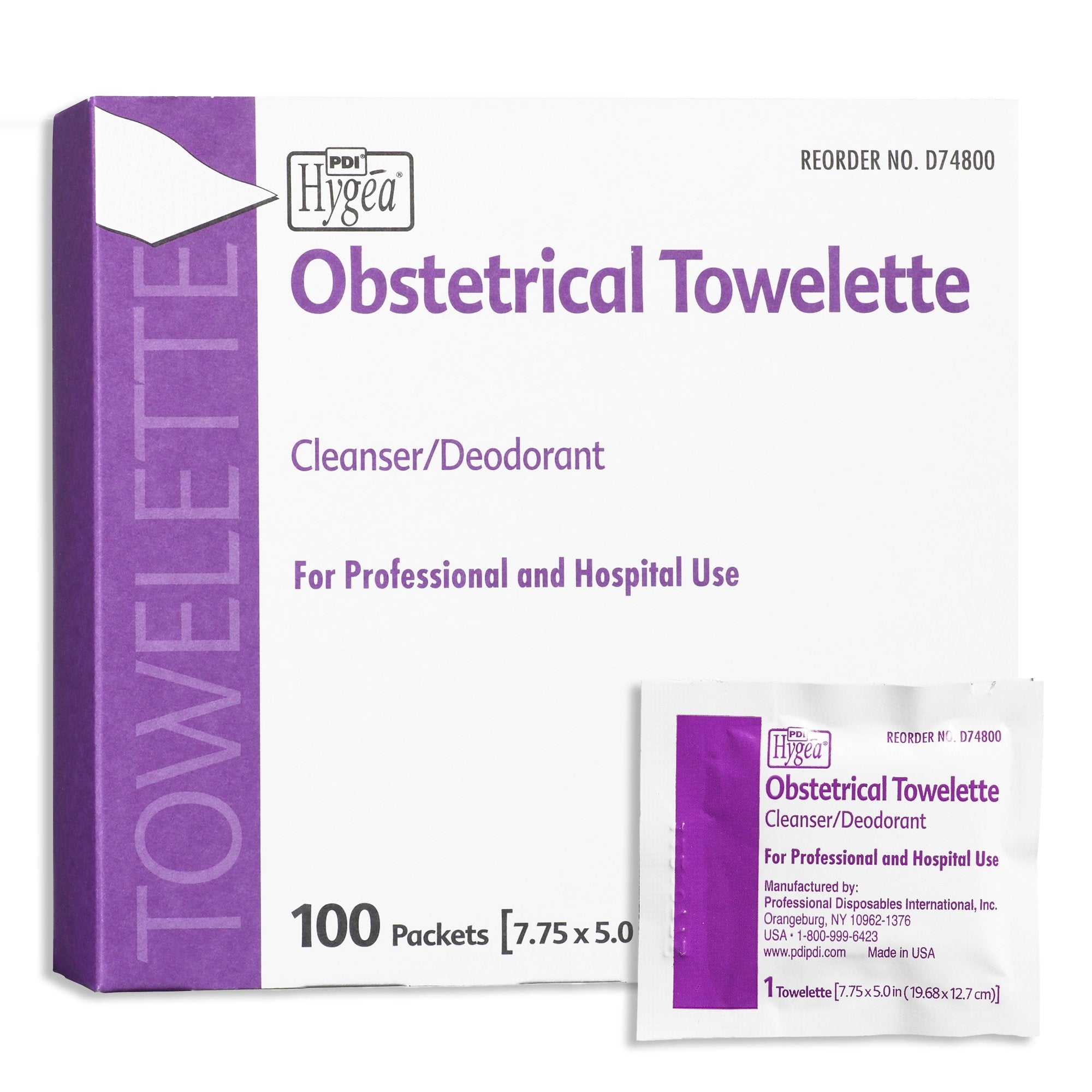 Obstetrical Cleansing Towelette Hygea Individual Packet Scented 100 Co ...
