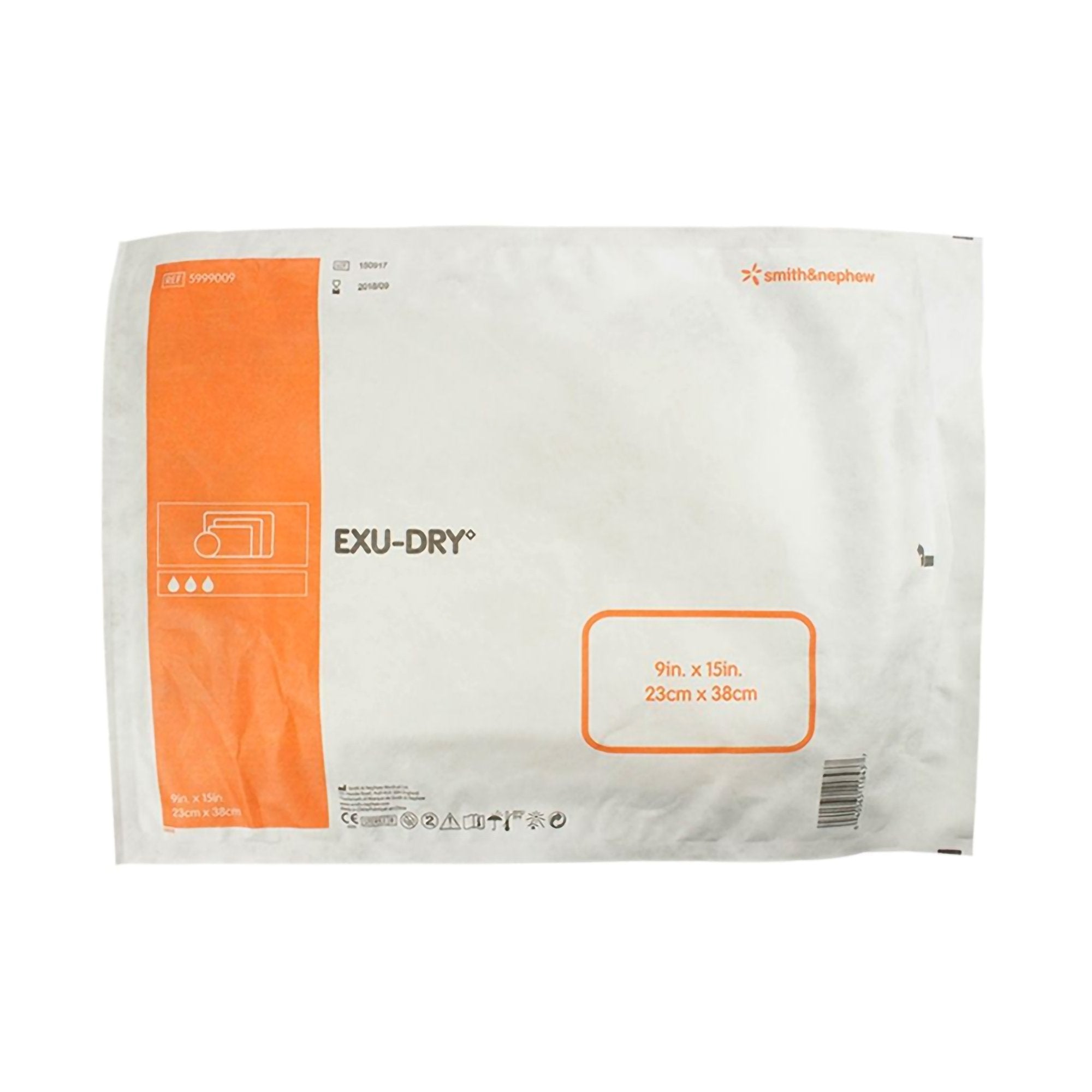 Super Absorbent Dressing EXU-DRY Anti-Shear 9 X 15 Inch Rectangle ...