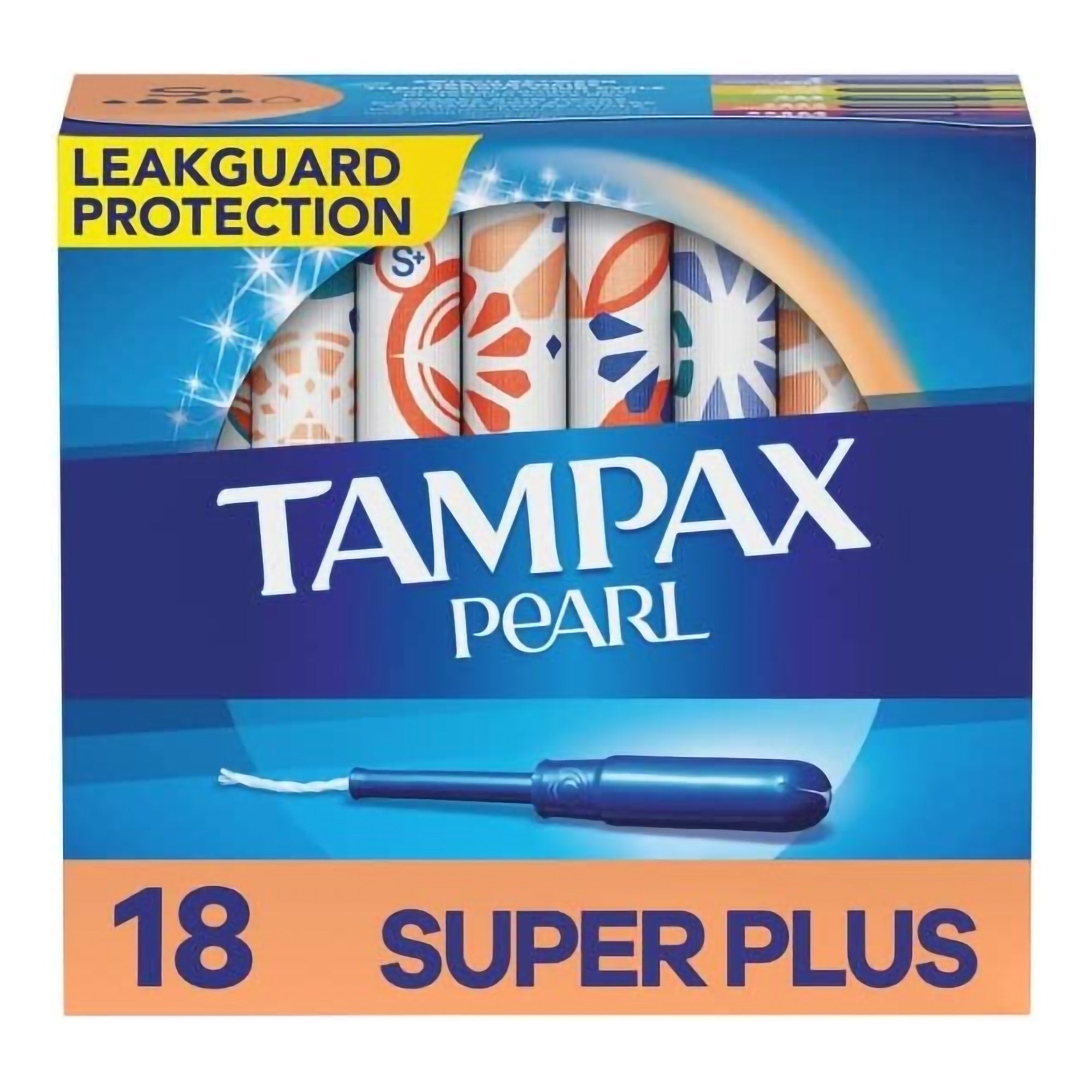 Tampax Pearl Super Plus Tampons - 18 Count Box | Great Smile Co ...