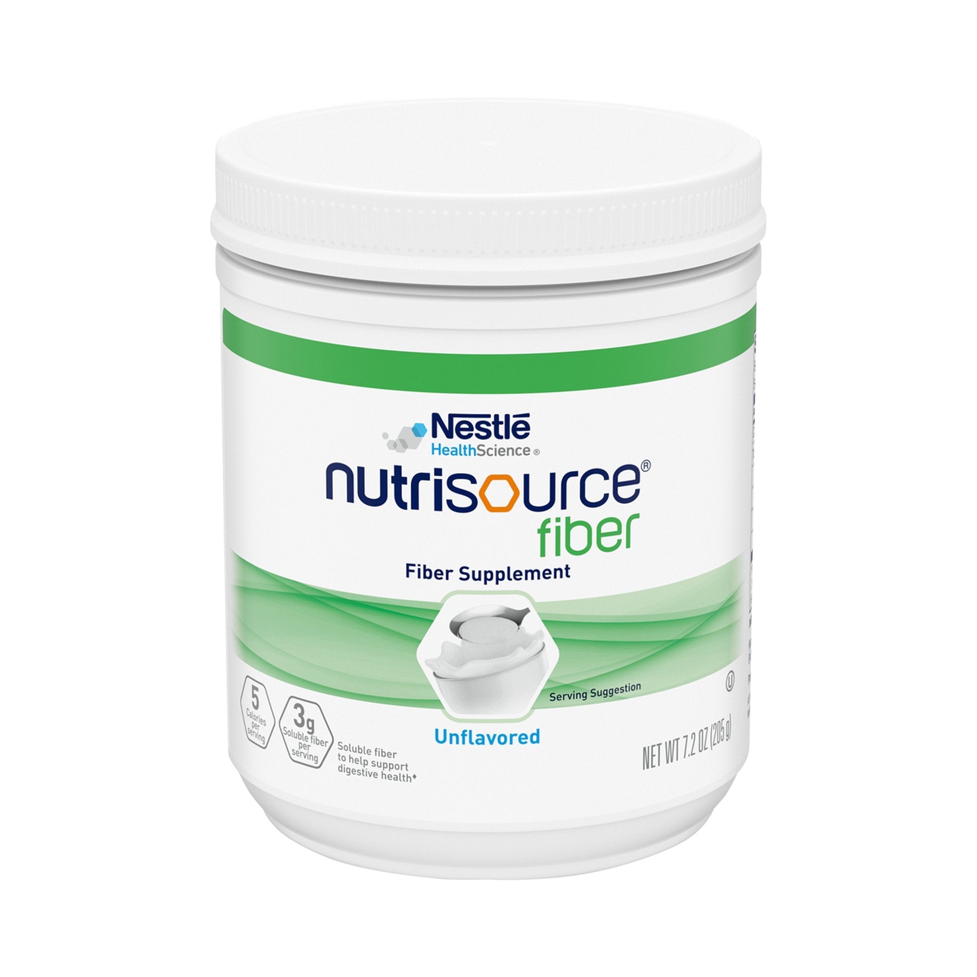 Oral Supplement Nutrisource Fiber Unflavored Powder 7.2 oz. Canister ...