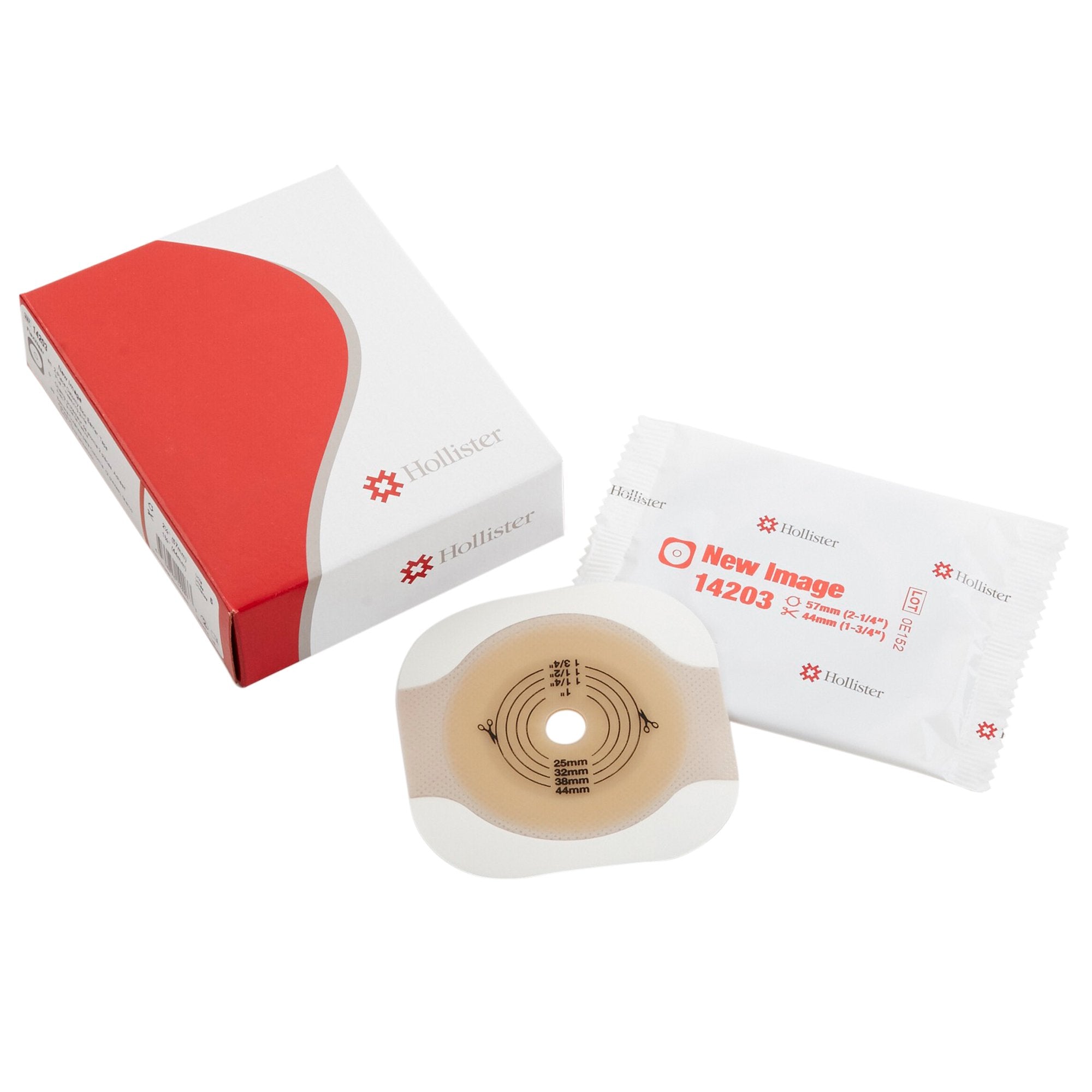 Ostomy Barrier New Image Flextend Trim to Fit, Standard Wear Adhesive ...