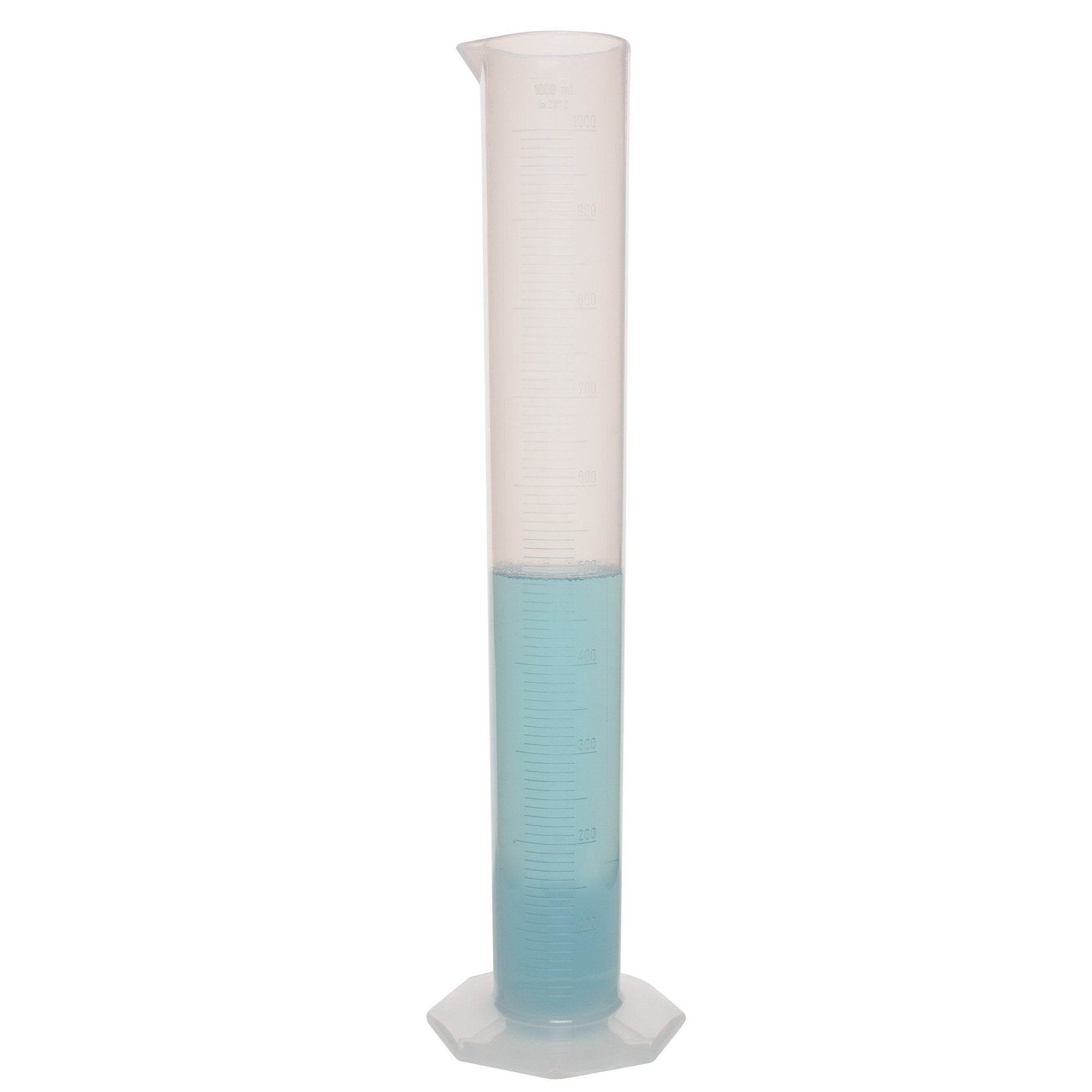 Graduated Cylinder Bel-Art Octagonal Base Polypropylene 1,000 mL (32 o ...
