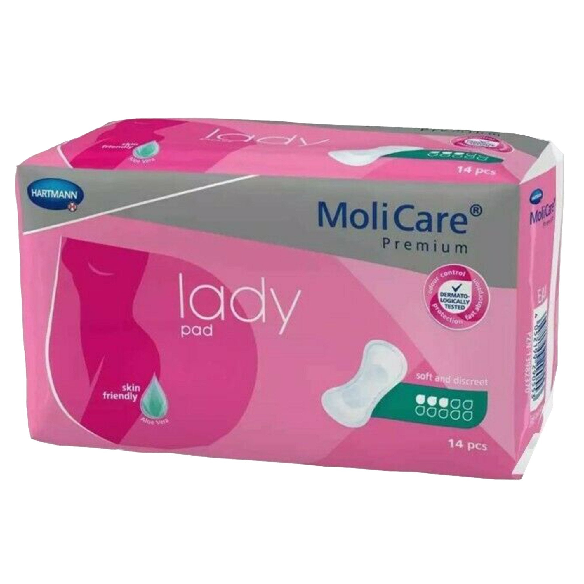 Bladder Control Pad MoliCare Premium Lady Pads 5-51/2 X 13 Inch Modera ...