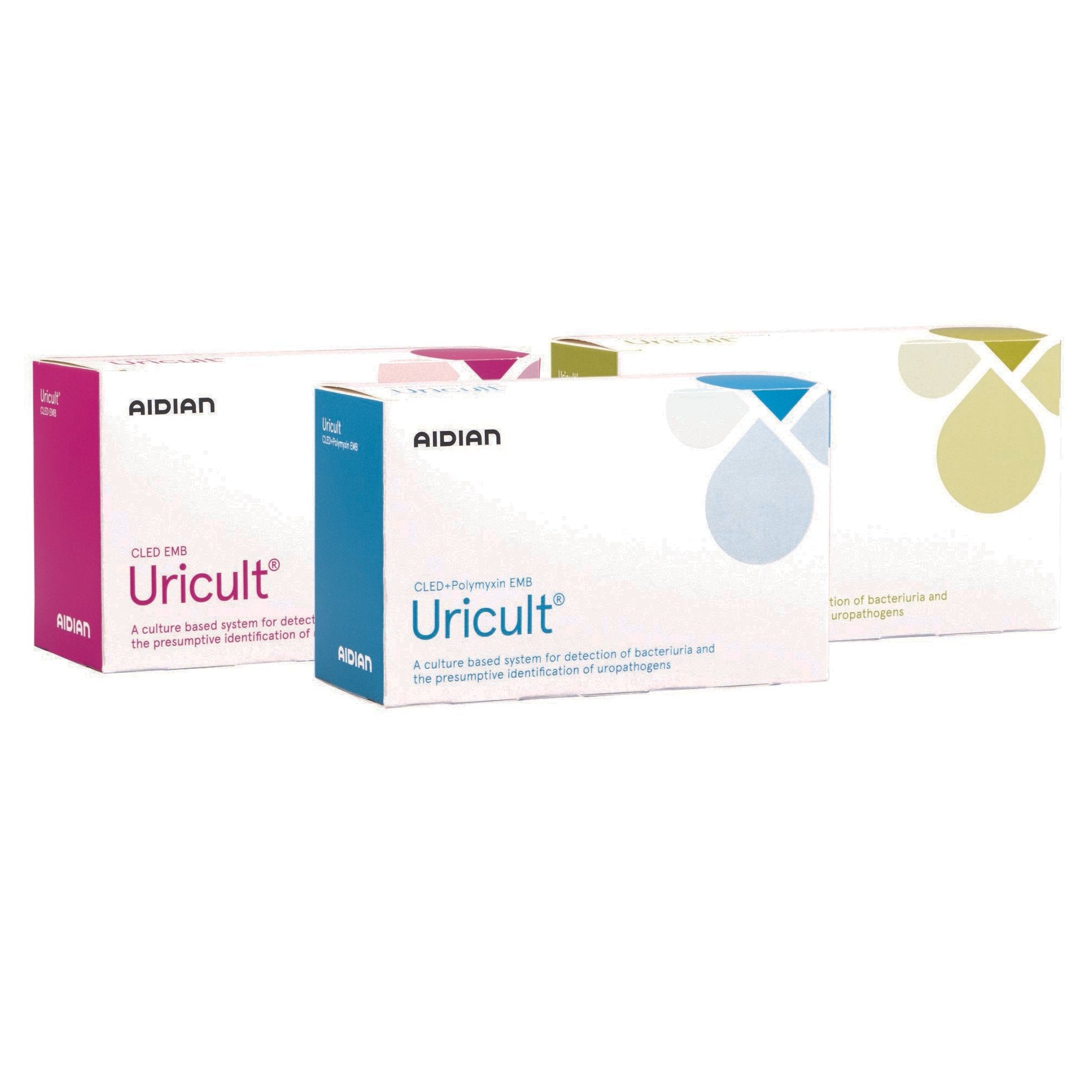 Urinalysis Test Kit Uricult CLED / EMB 10 Tests CLIA Non-Waived, Packa ...