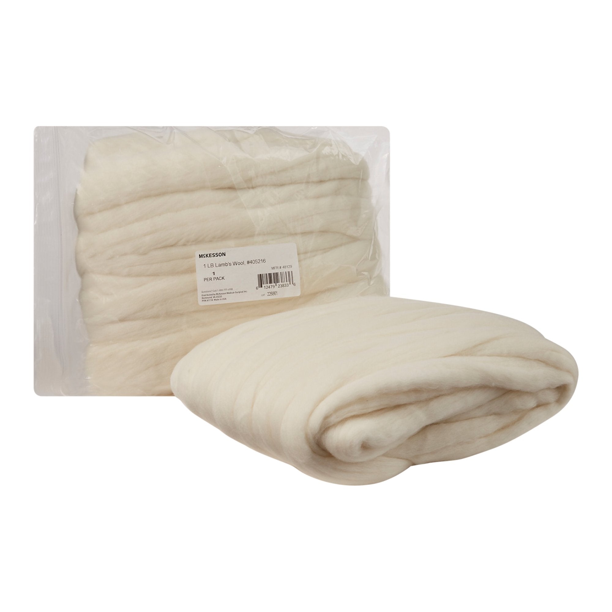 Lamb's Wool Padding McKesson 1 lb. | Great Smile Company