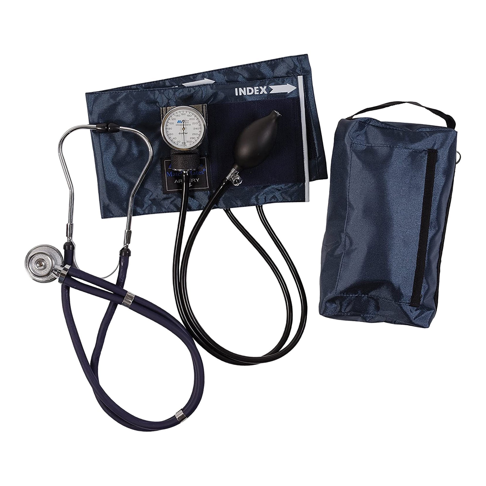 Reusable Aneroid / Stethoscope Set Match Mates Dual Head Sprague Steth ...